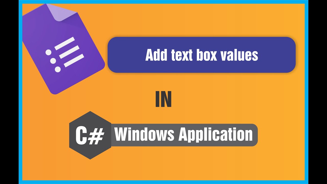 C Tutorial Windows Application Add The Text Box Values Using C Net Windows Application Youtube 3881