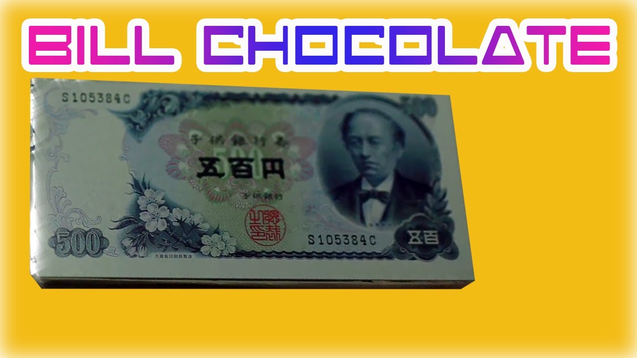 Bill chocolate // お金のチョコ - YouTube