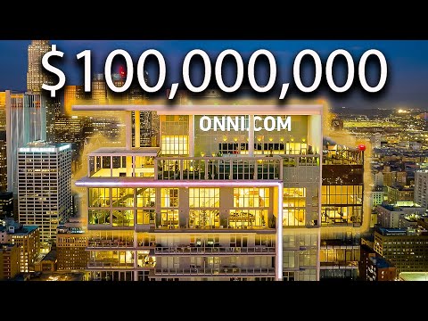 Kaya Tırmanma Duvarı Olan Bir Gökyüzü Mega Konağının İçinde!