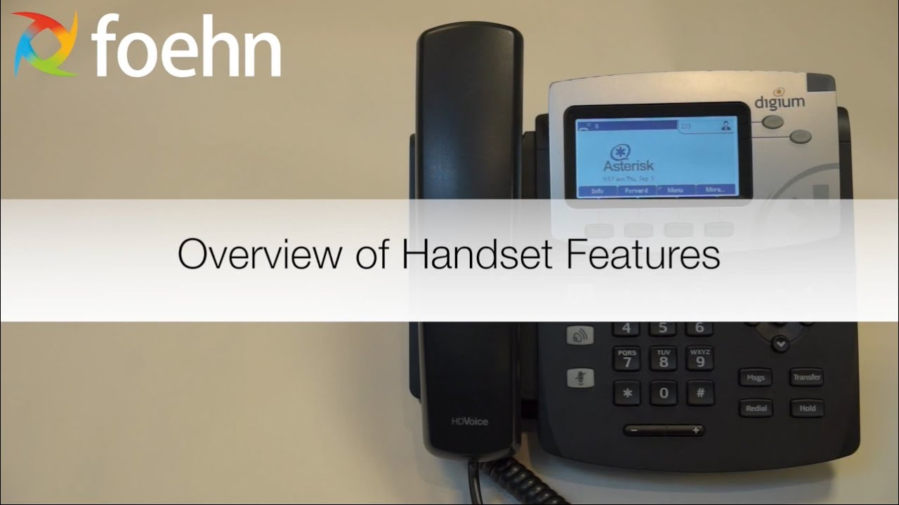 Digium D40 Overview of handset features - YouTube