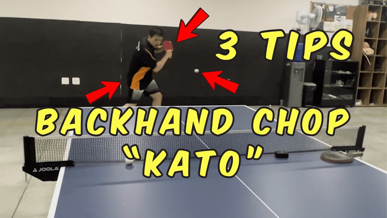 3 Dicas para Melhorar seu Backhand Chop (Kato) no Tênis de Mesa 🏓🔥 ...