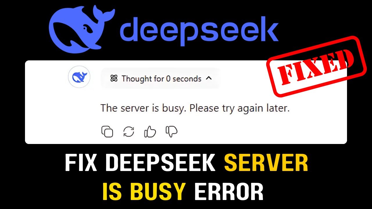 Why is Deepseek Server Always Busy? Here's How to Fix! - YouTube