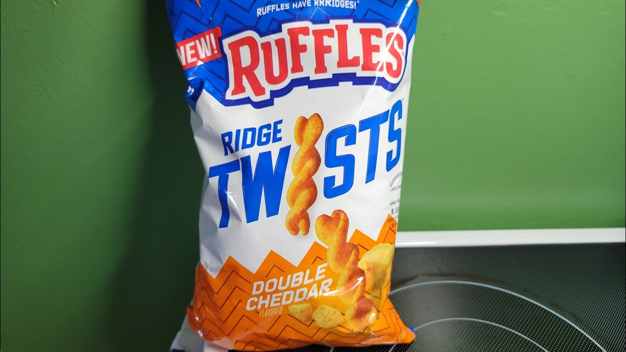 Ruffles Ridge Twists Double Cheddar review - YouTube