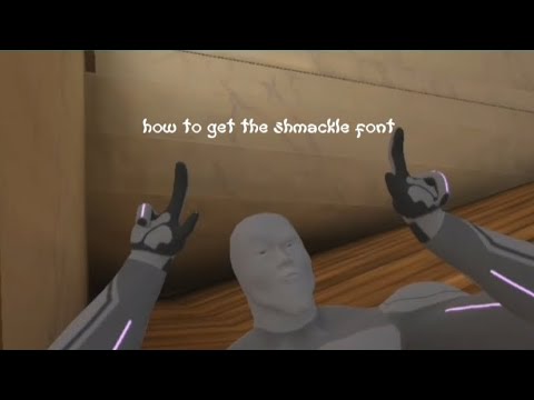 How To Get The Shmackle Font @jmancurly @squoof #gtag #shmackle - YouTube