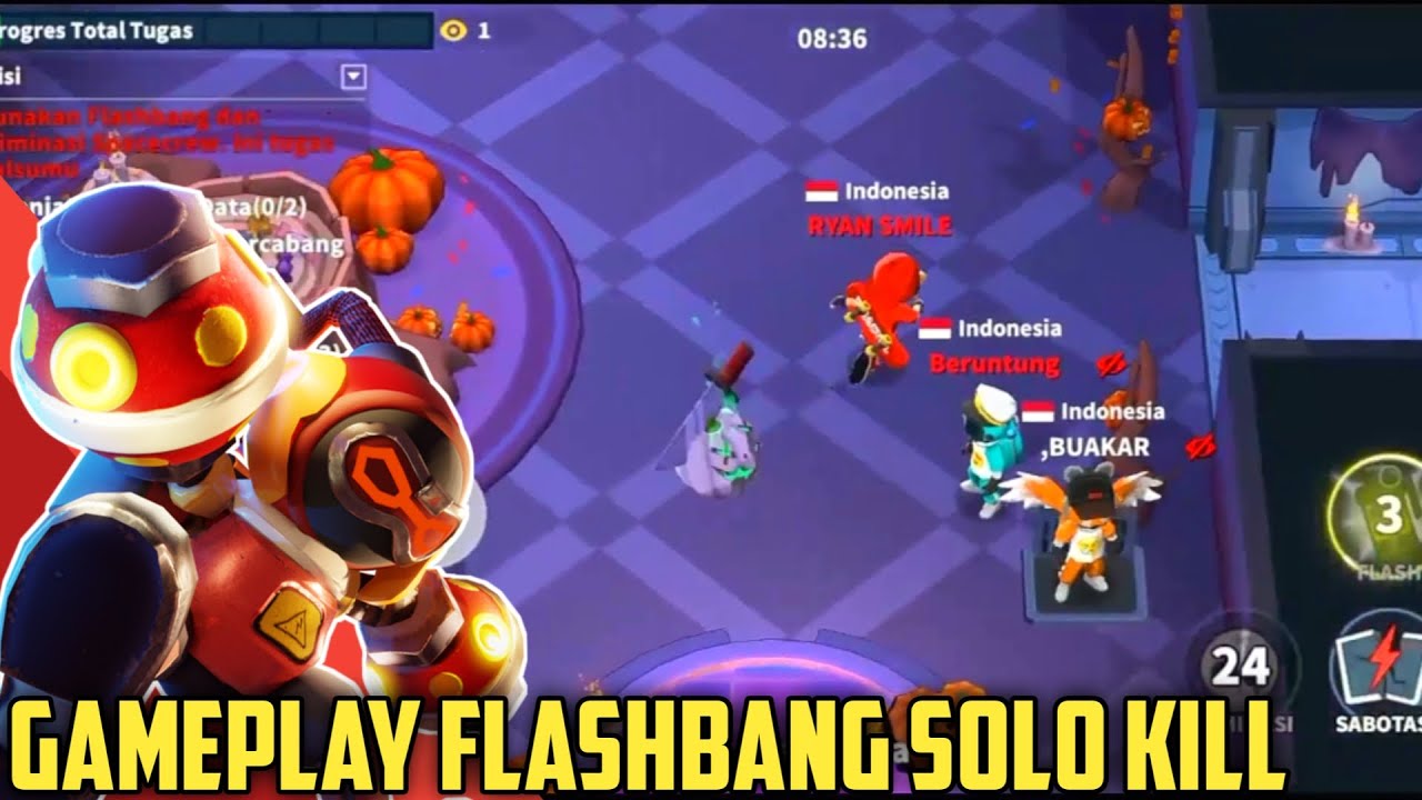 GAMEPLAY FLASHBANG BARBAR SOLO KILL. SUPER SUS - YouTube