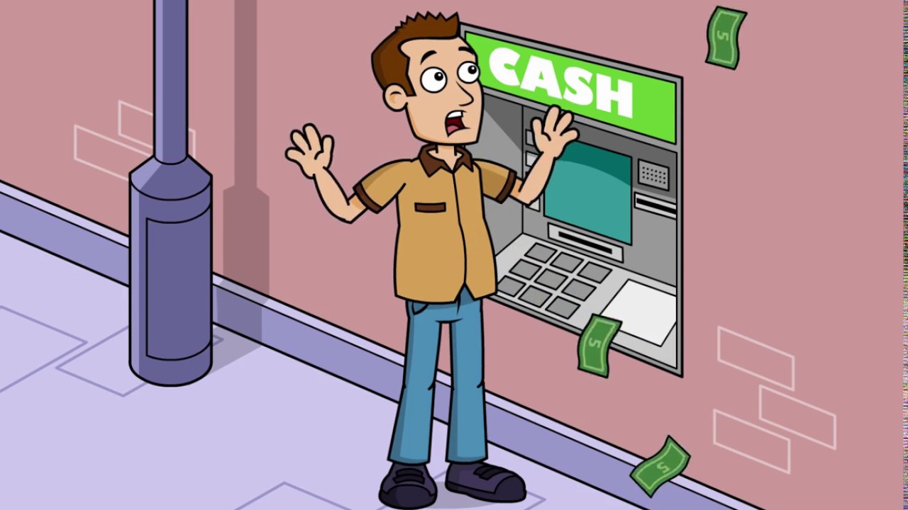 Cashier Machine Cartoon
