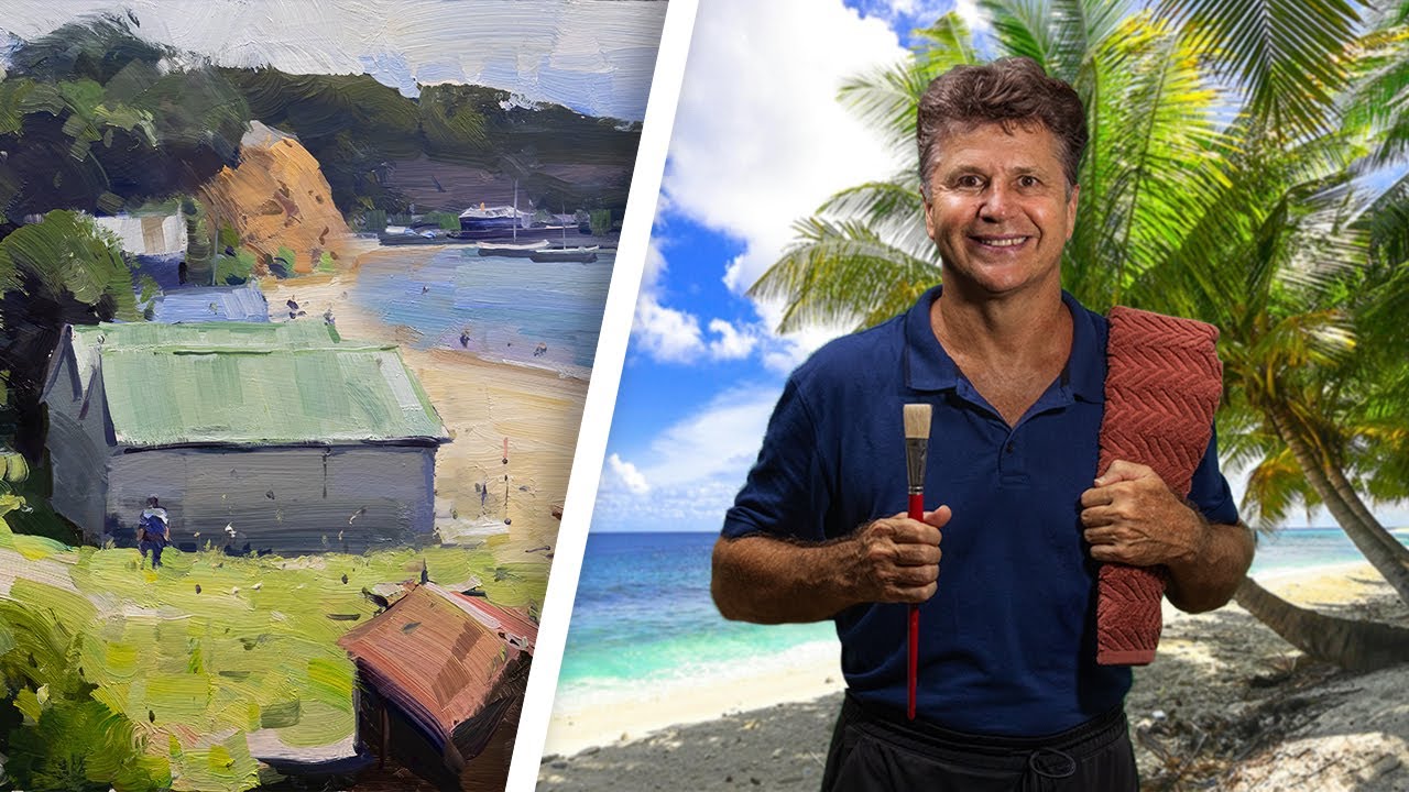 Painting An UNMISSABLE Beach Scene - YouTube