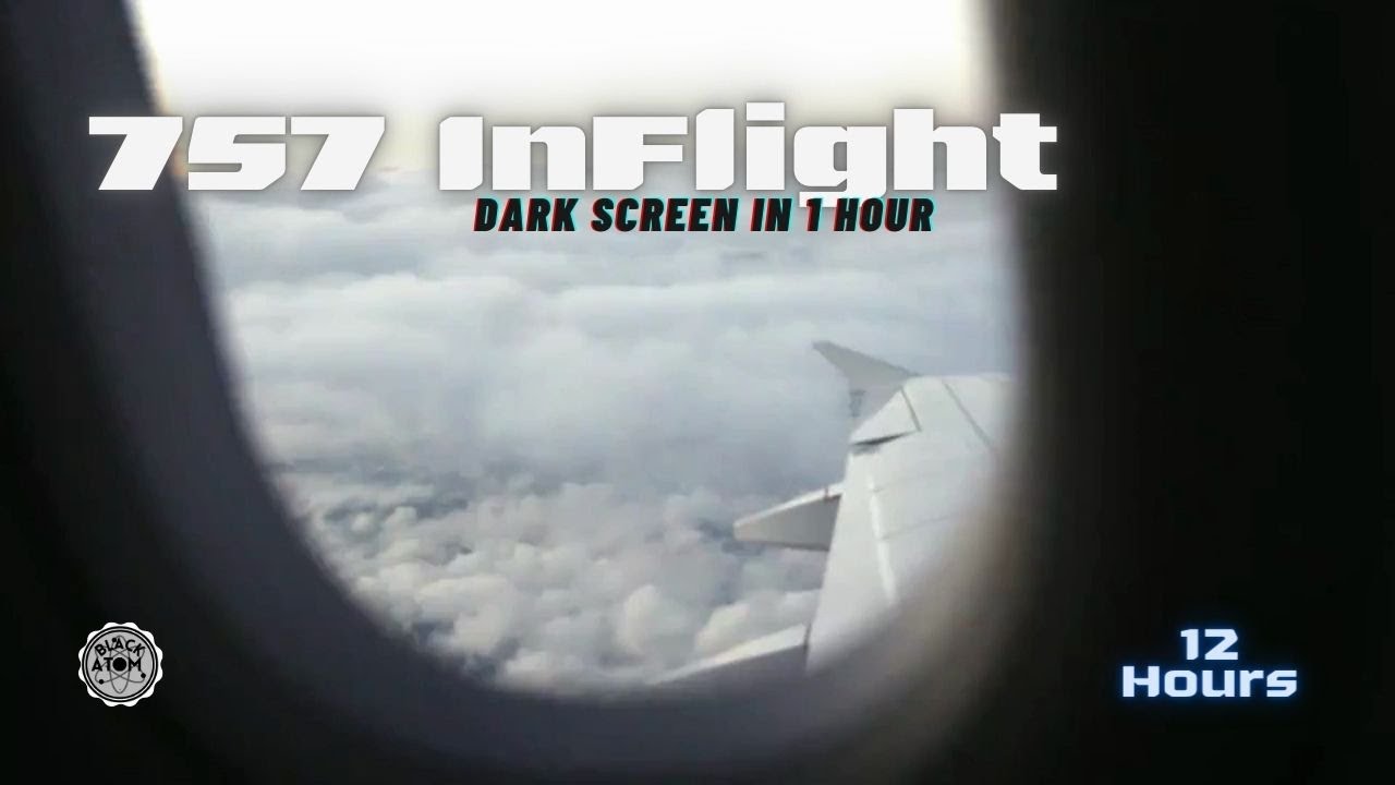 Boeing 757 Airliner In-flight for12 Hours ⨀ Jet Engines ⨀ Commercial ...