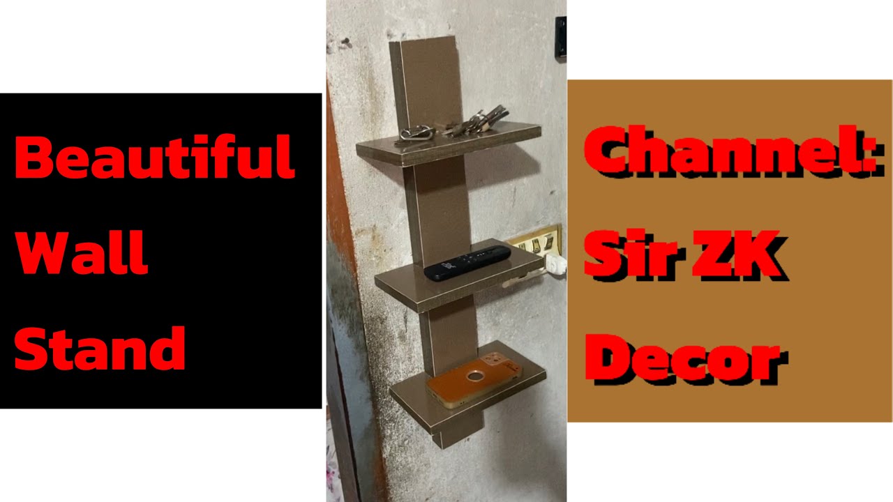 Beautiful wall stand 😍 - YouTube