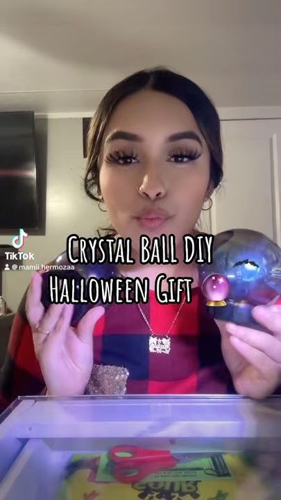Crystal Ball DIY Halloween Gift 🔮 - YouTube