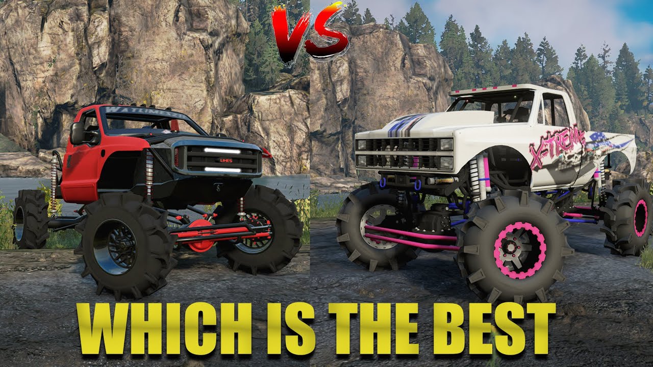 SnowRunner : WHICH IS THE BEST? - (FASTEST MUD TRUCKS) - YouTube