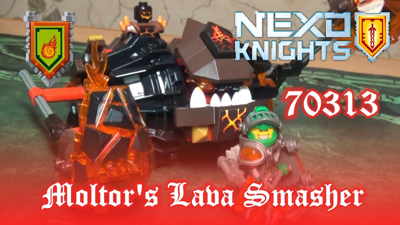 ЛЕГО НЕКСО НАЙТС 70313 Лавинный разрушитель Молтора (ОБЗОР) - YouTube