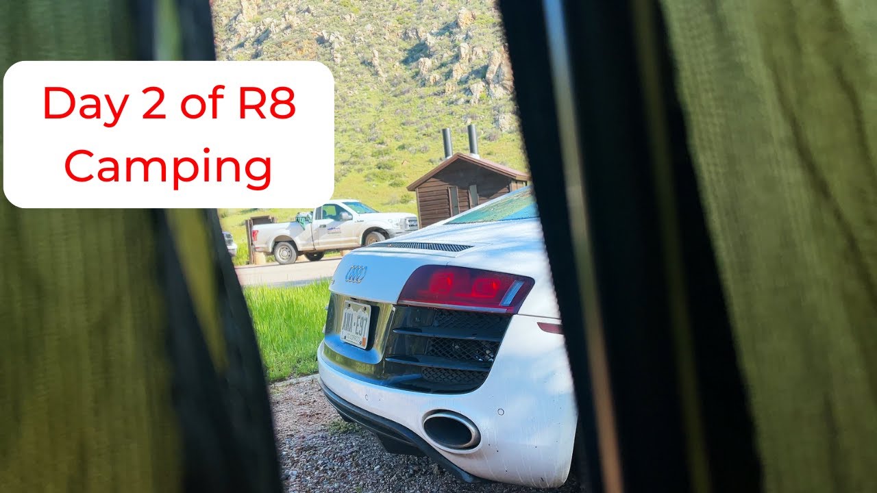 Day 2 Camping in an Audi R8 - YouTube