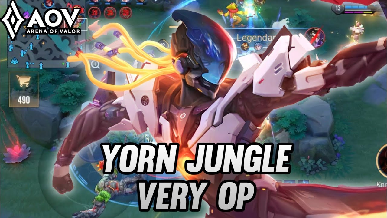 YORN PRO GAMEPLAY | YORN JUNGLE VERY OP - ARENA OF VALOR - YouTube