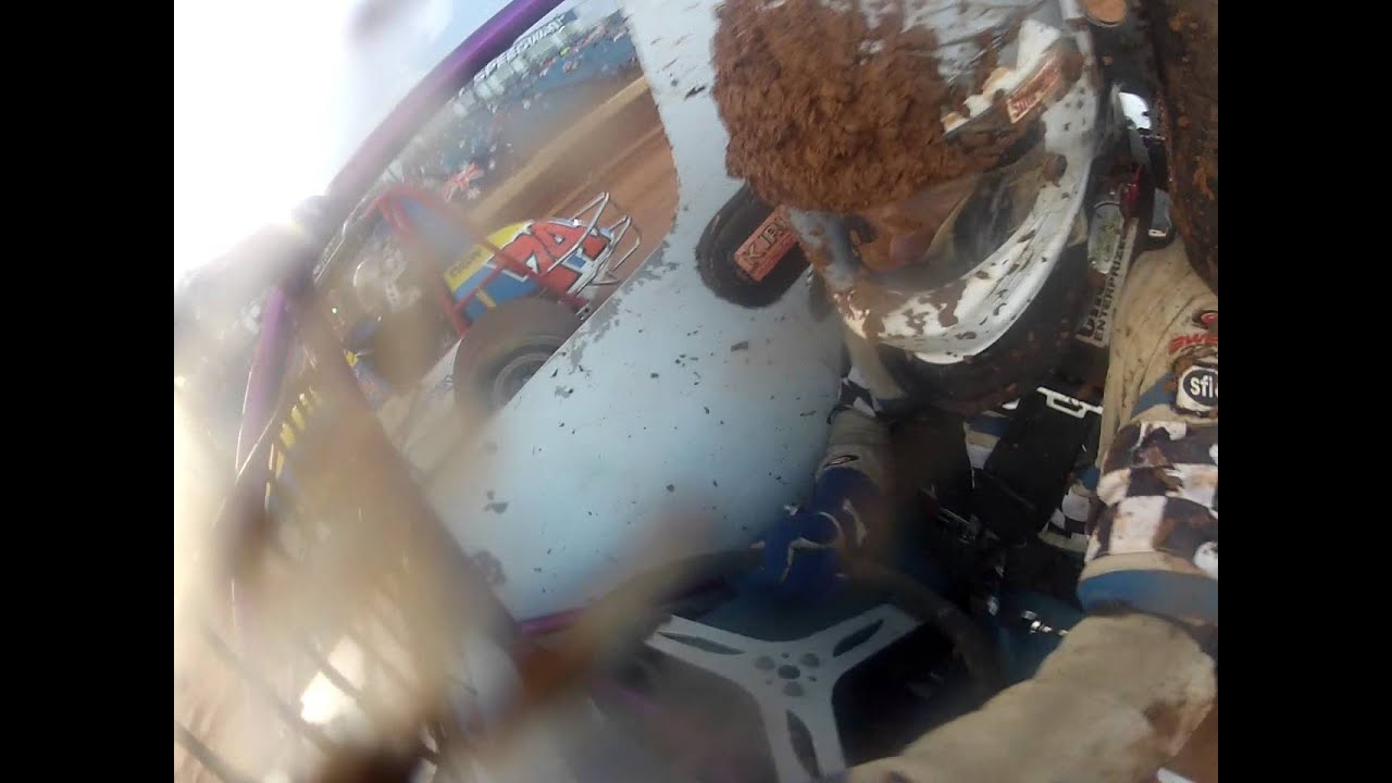 Jason Davis Wingless Sprint At Sydney Speedway (Driver View) 16-3-12 ...