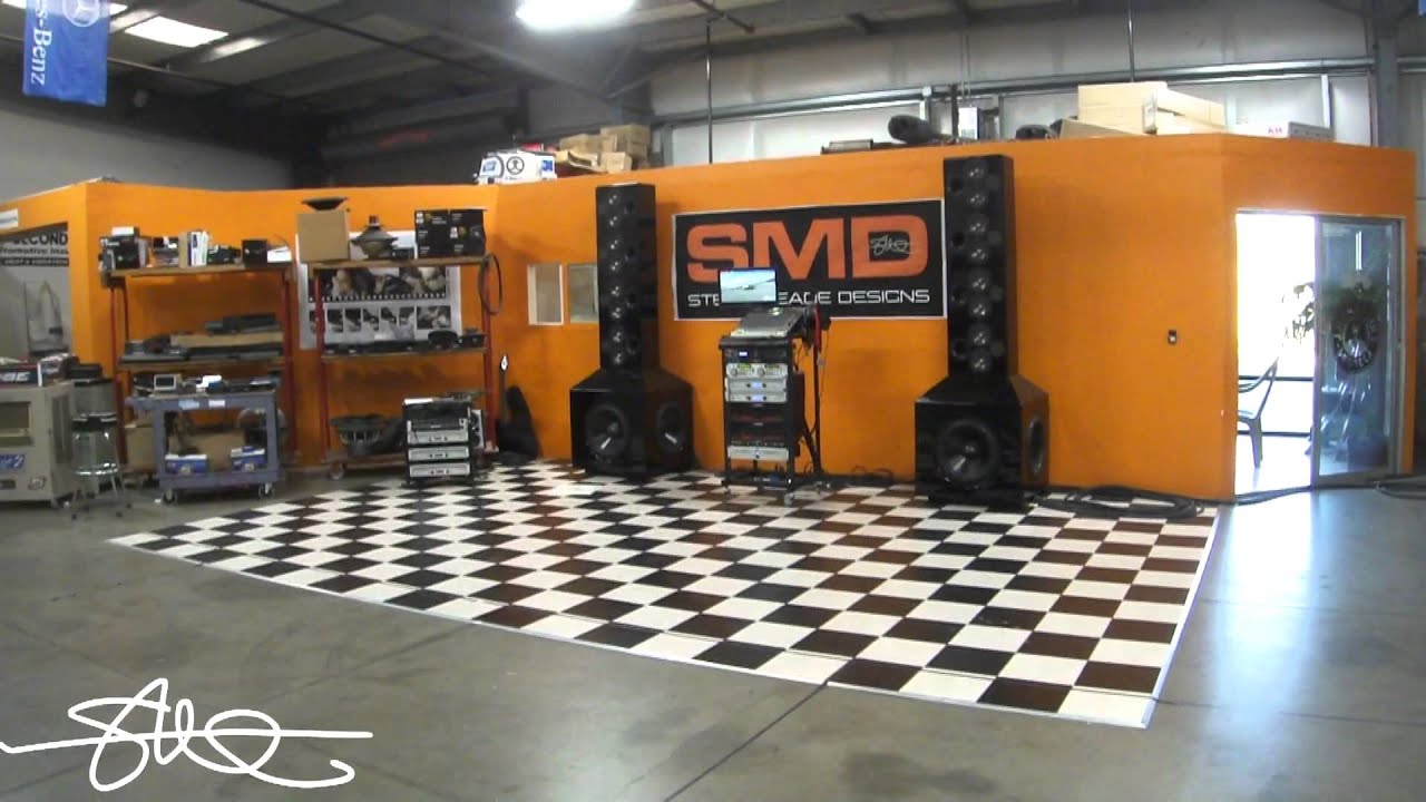 WORLD'S LOUDEST SHOP SYSTEM? - SMD 8 FOOT TALL SPEAKER TOWERS - YouTube