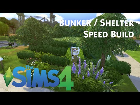 The Sims 4 | BUNKER / SHELTER - SPEED BUILD - YouTube