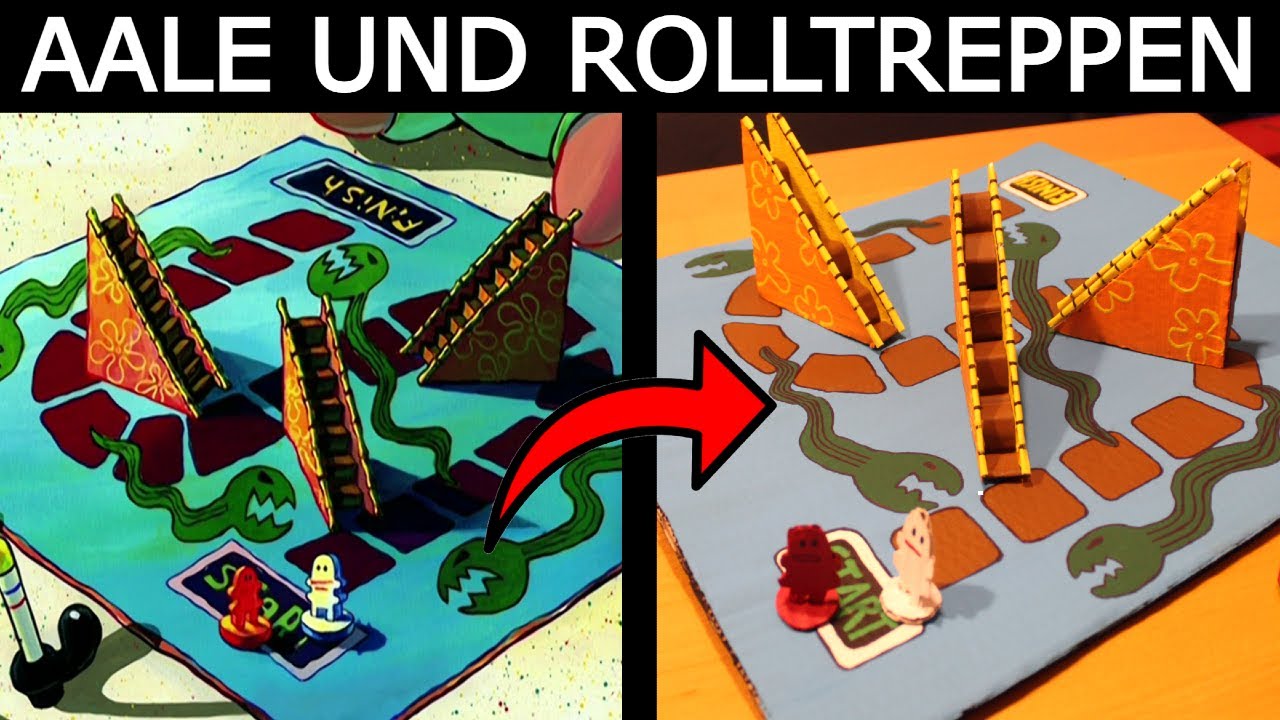 Ich habe Aale und Rolltreppen nachgebaut (Spongebob Brettspiel) - YouTube