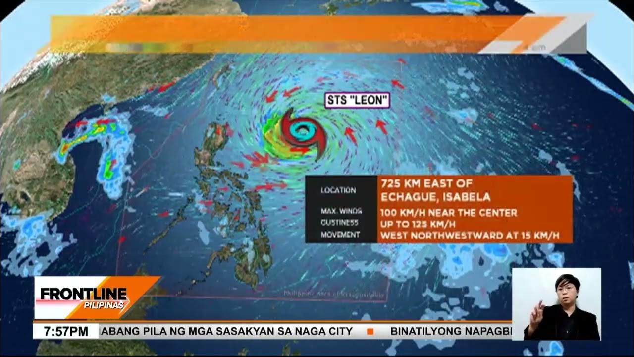 Bagyong Leon, lalo pang lumakas habang nasa Philippine Sea | Frontline Pilipinas - YouTube