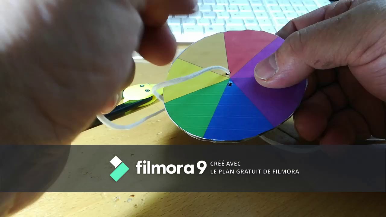 Construire et tester un disque de Newton - YouTube