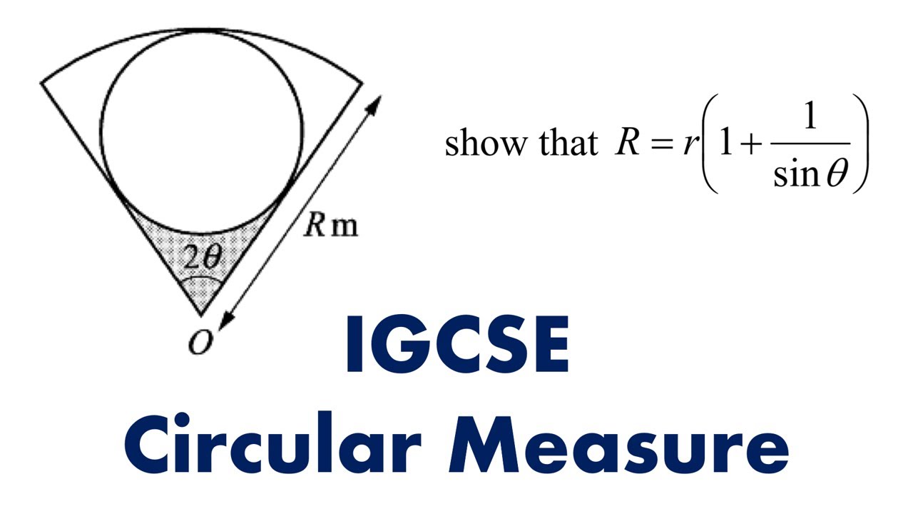 IGCSE - Circular Measure (Past Year 1/3) - YouTube