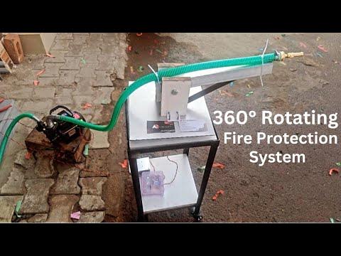 360° Rotating Fire Protection System Mechanical Project. - YouTube