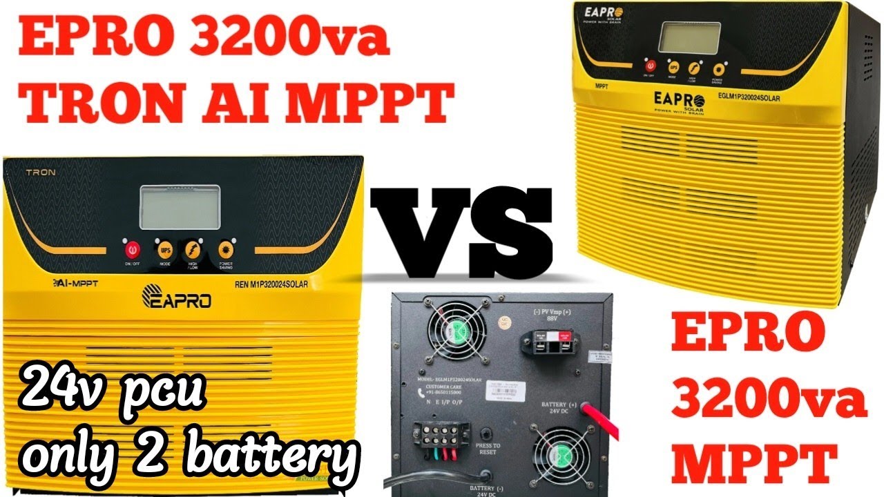 EPRO 3200va MPPT SOLAR INVERTER।EPRO MAXIMUM PANEL SUPPORT 3000watt ...