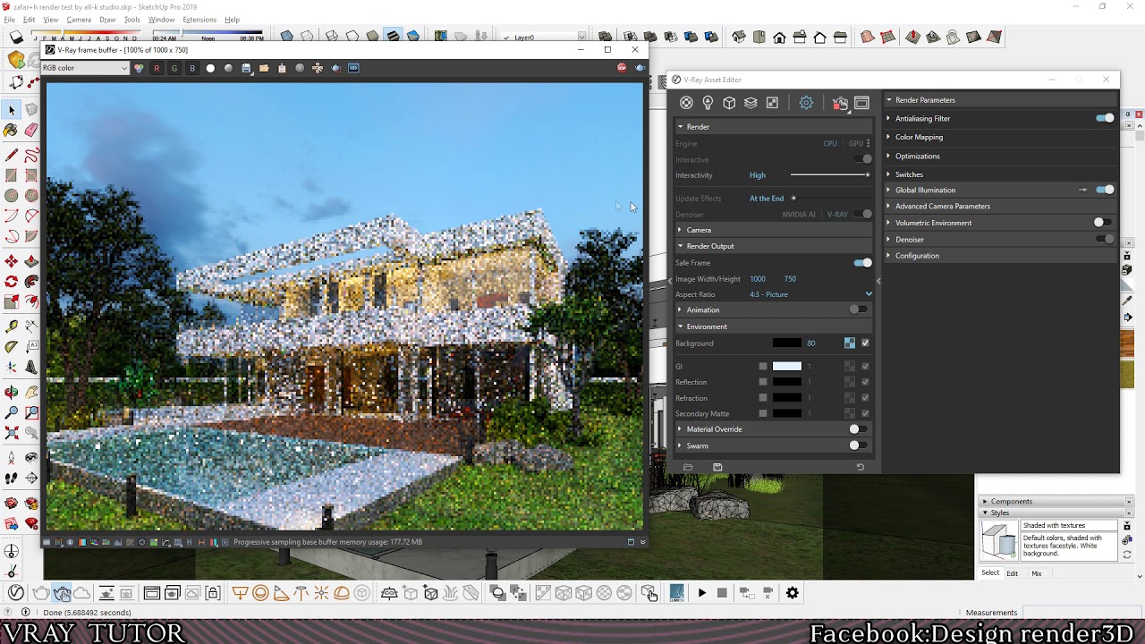 VRAY ปัญหาท้องฟ้ามืด - YouTube