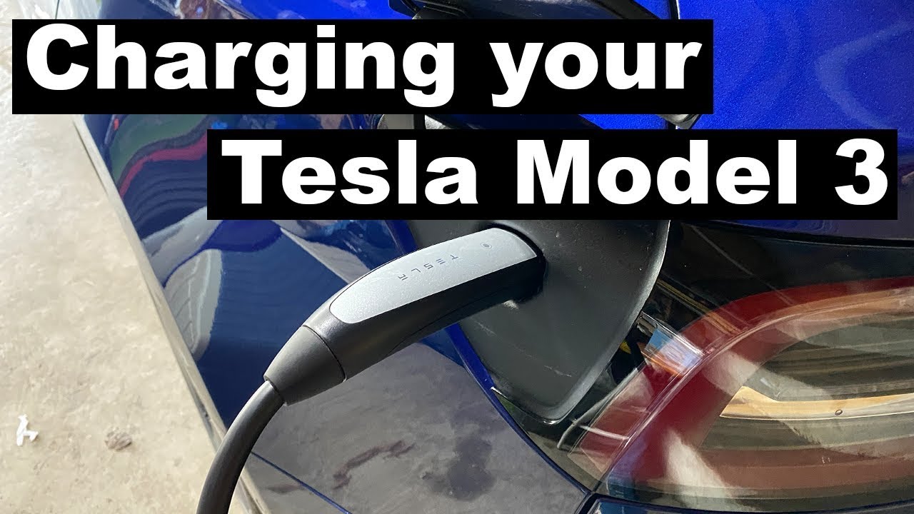 Charging a Tesla Model 3 Long range - What's included? - YouTube