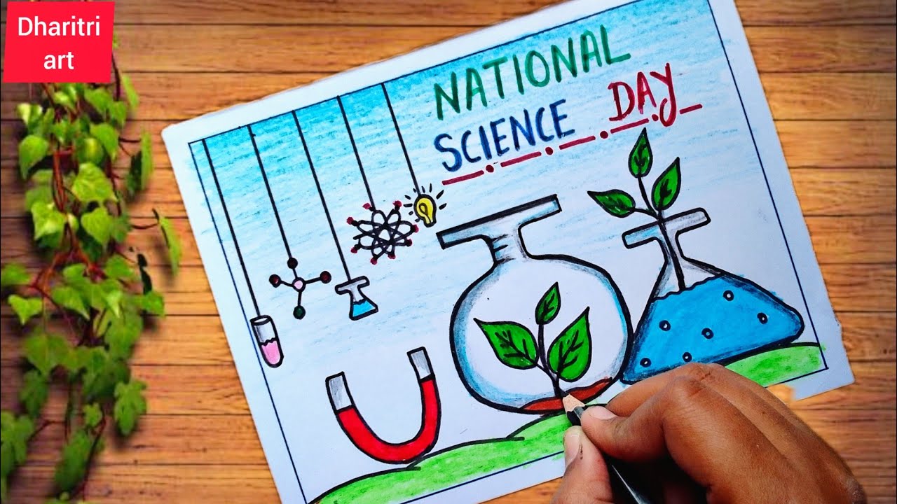 Global Science For Global Wellbeing Drawing || National Science Day ...