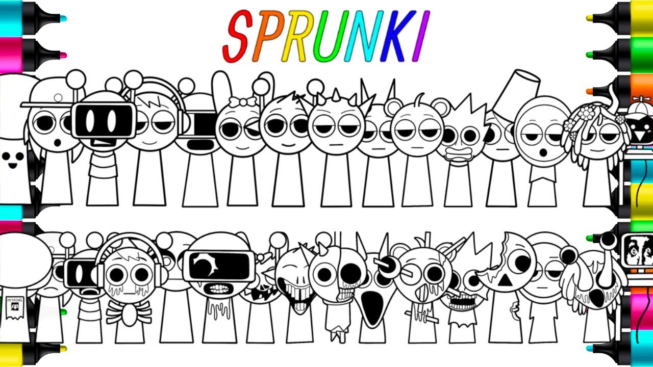 Incredibox Sprunki New Coloring Pages / How to Color Sprunki Original ...
