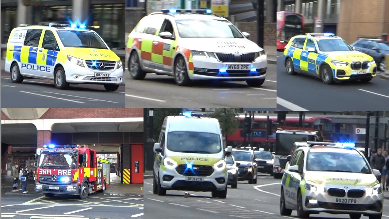 ARVs Responding FAST - London Emergency Services Responding Compilation ...