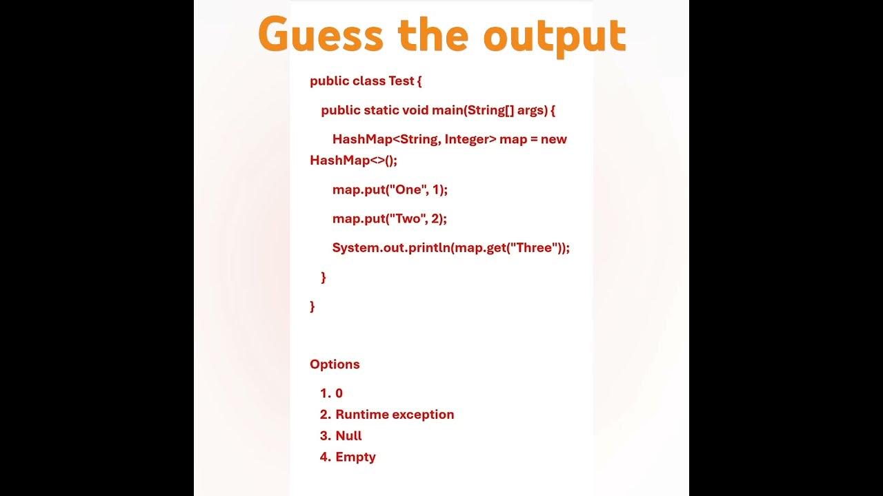 Daily Java Interview Questions Guess The Output Java Shorts Youtube