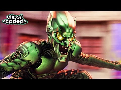 spider-man (2002) - green goblin pulls up to times square like a true menace