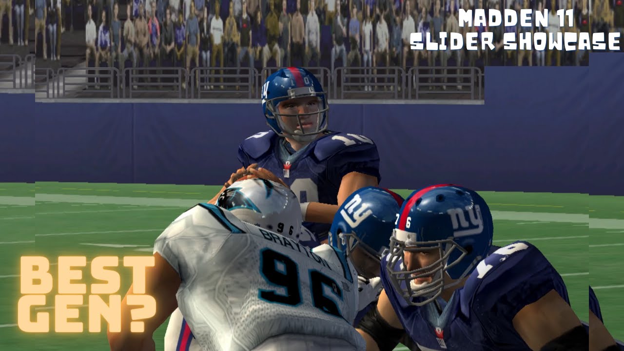 Madden 11 PS2 Slider Showcase (Panthers vs Giants) - YouTube