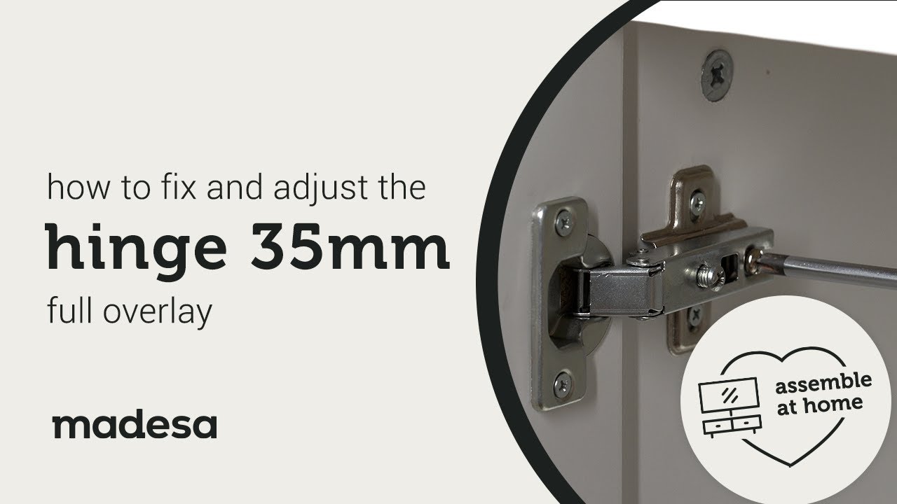 How To Fix And Adjust The Hinge of your Computer Desk 1 door 3 drawers ...