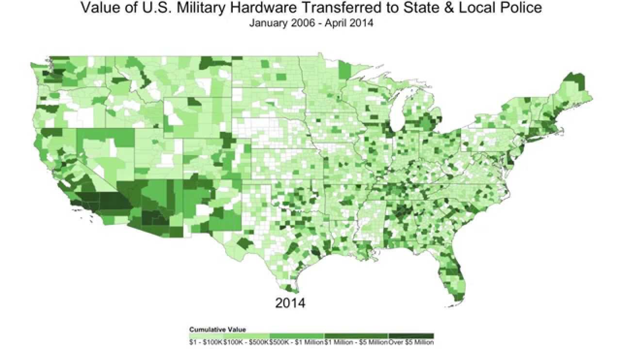 Police Militarization, 2006-2014 - YouTube