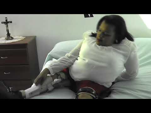 pamela braces wheelchair all crippled ( Polio leg braces crippled polio woman struggling)
