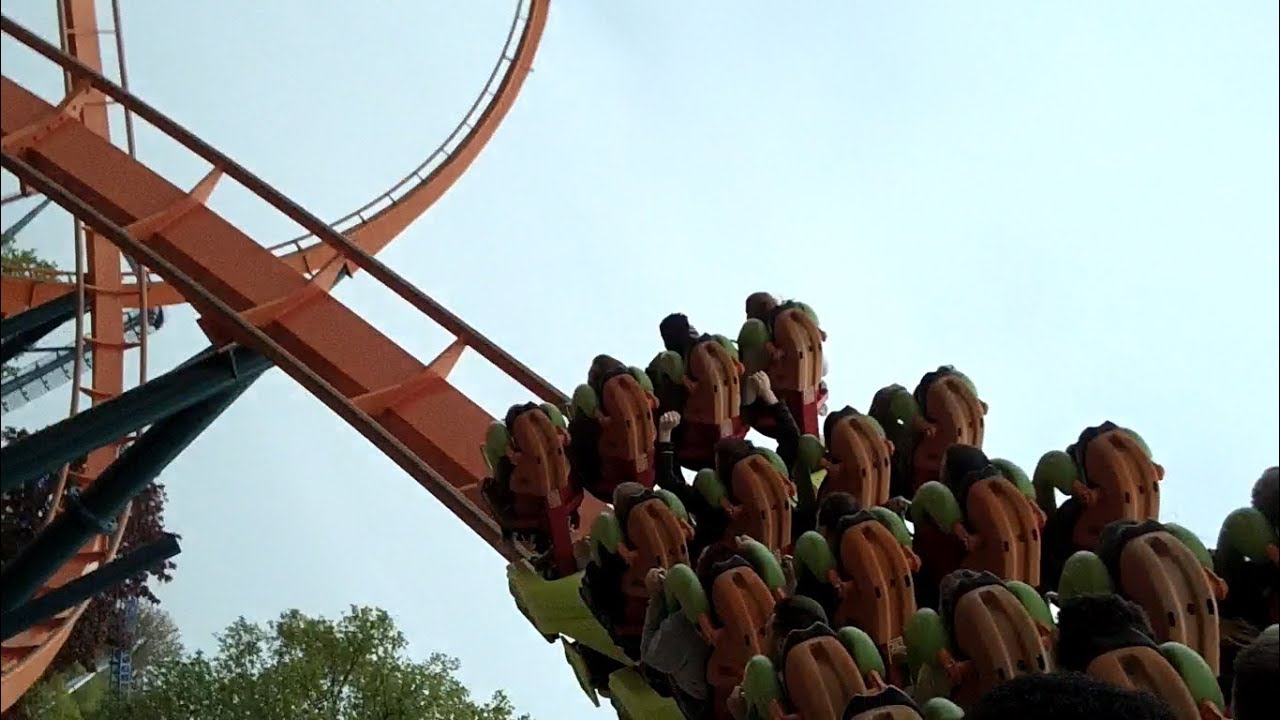 Rougarou Back Row POV 2018 Cedar Point Floorless Coaster - YouTube