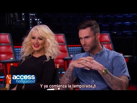 Christina Aguilera & Adam Levine - Entrevista completa AH The Voice 8 ...