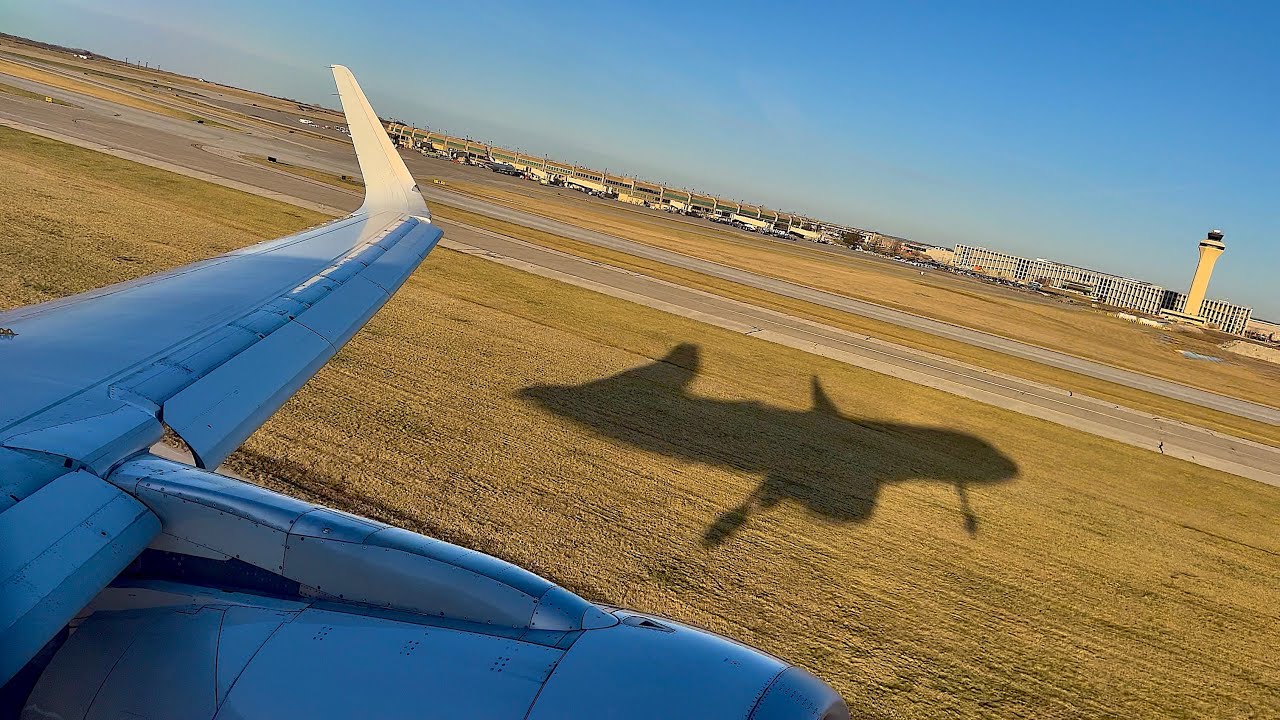 [4K] – Kansas City Takeoff – American Airlines – Airbus A319-100 – MCI ...
