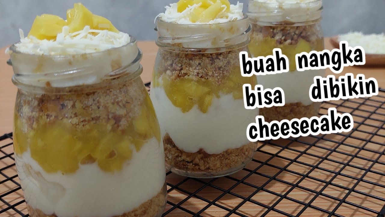 No bake, jackfruit cheesecake in jar #cheesecakeinjar #dessertinjar ...