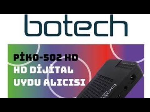 Botech Piko-502 Full HD Uydu Alıcı Kutu Açılışı Menü İnceleme