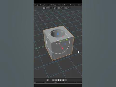 Blender Boolean modifier tutorial #blender #tutorial#3d #blender3d #blendertutorial#3dmodeling # ...