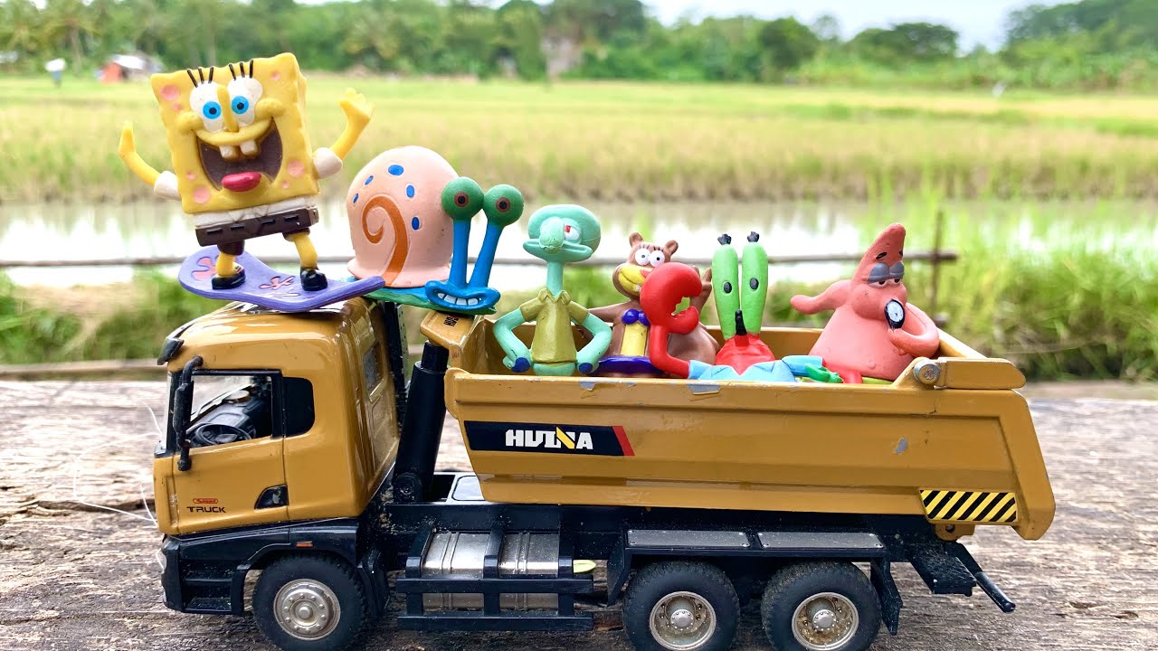 Drama spongebob squarepants pergi berlibur ke pantai bersama mr crab ...