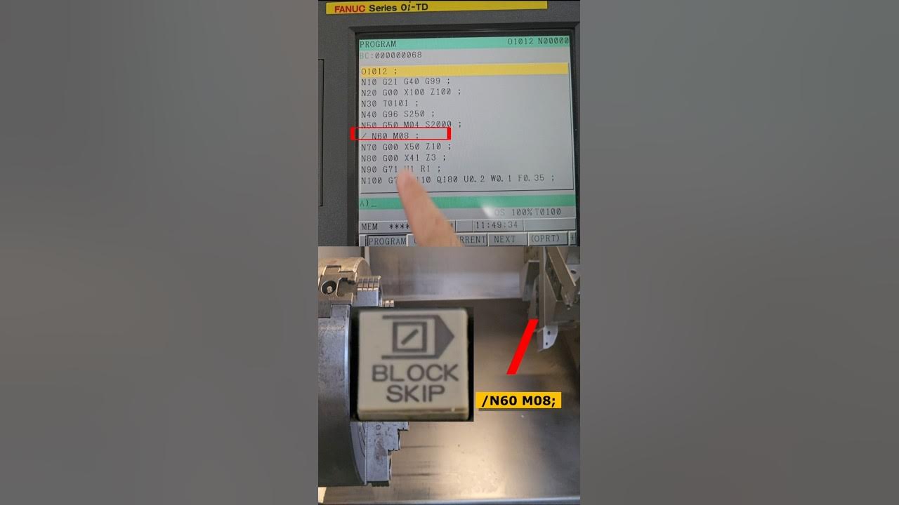 BLOCK SKIP, CNC, CNC TURNING, FANUC CONTROL PANEL, FANUC, CNC PROGRAMMING, Block skip mode, Mode ...