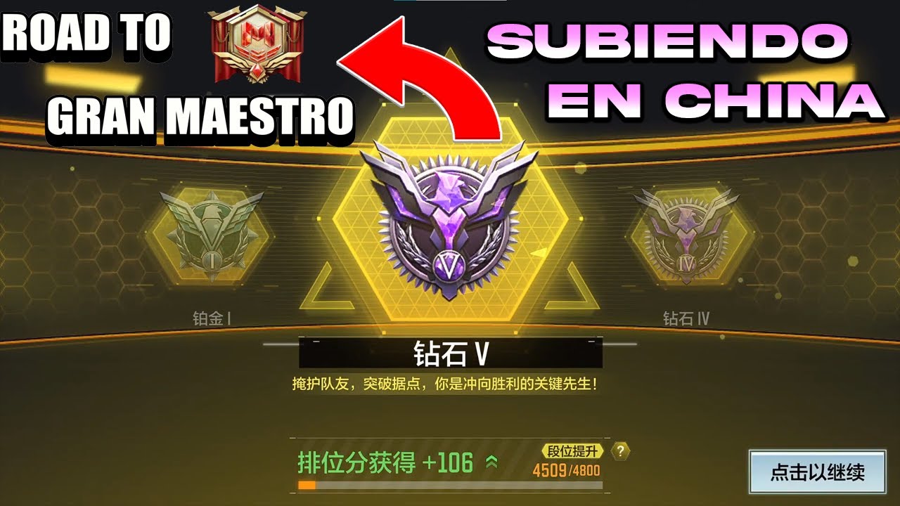 Ep.7 | LLEGO A MAESTRO EN EL COD CHINO!! | Road To Gran Maestro | CODM ...