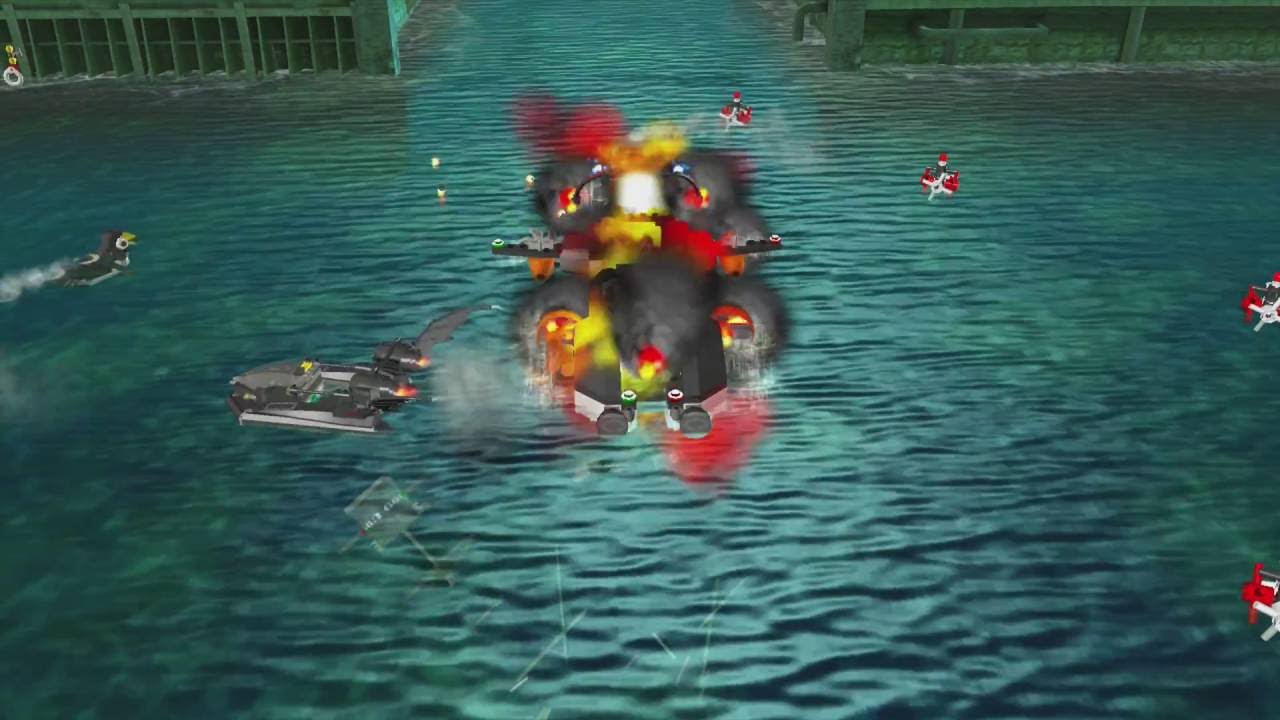 LEGO Batman: The Videogame - Batboat Battle (All Minikits, Red Brick ...