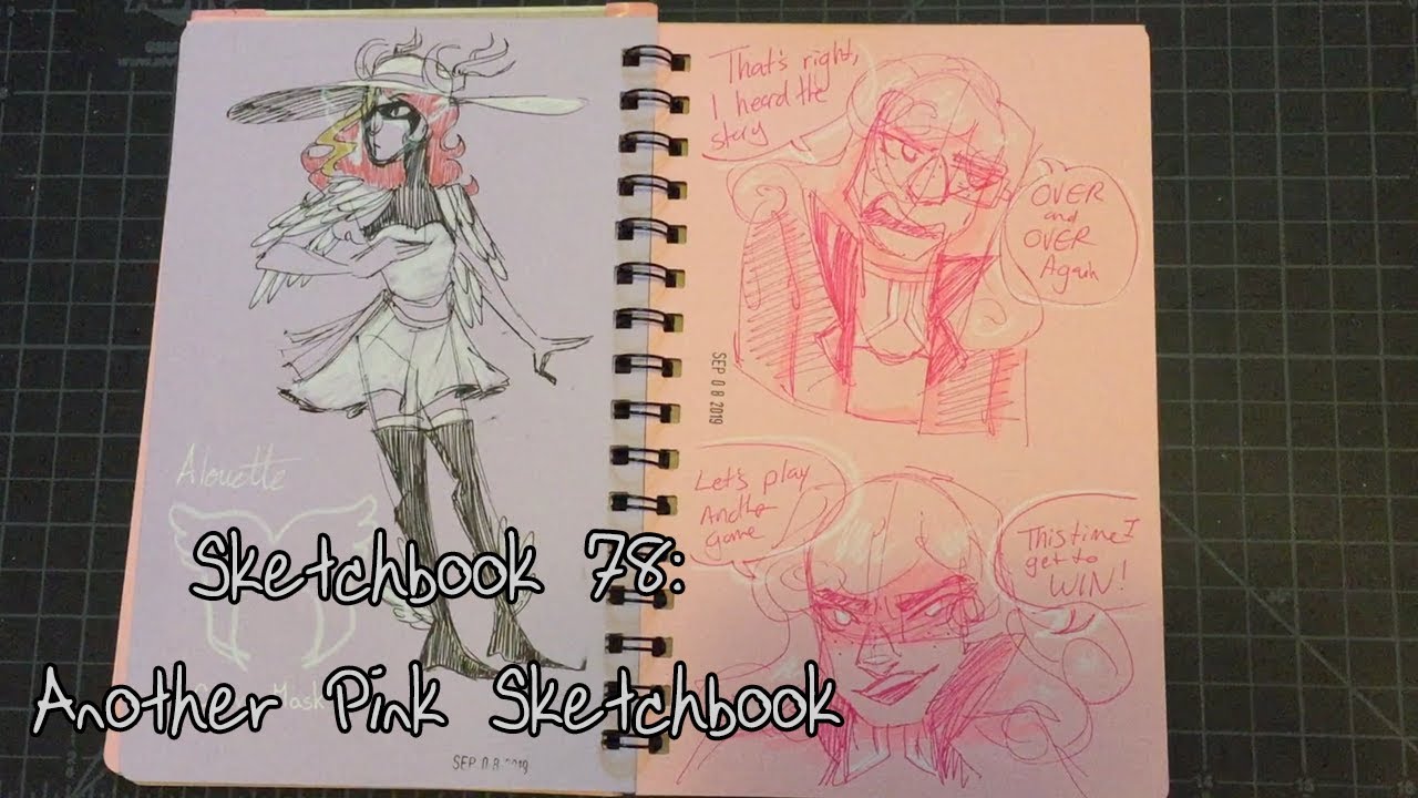 [Sketchbook 78] Another Pink Sketchbook - YouTube