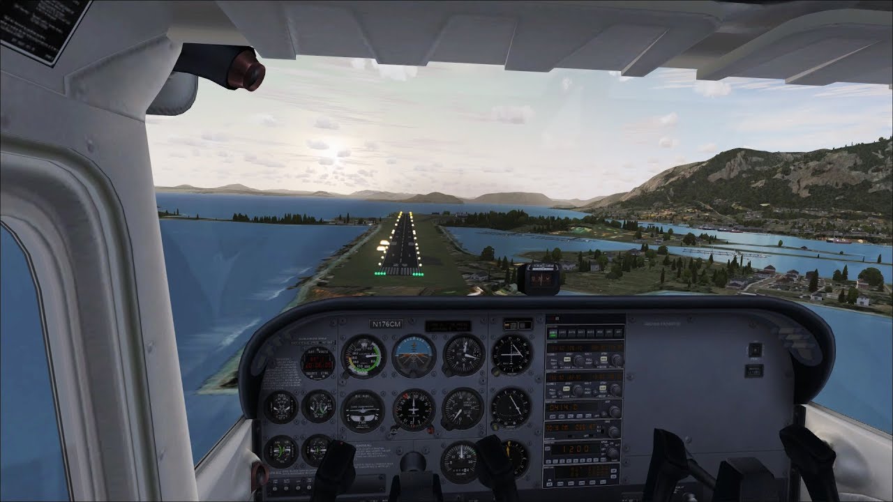 Aterrizaje Con El Cessna 172 Skyhawk | FSX + Rex 4 + Global - YouTube